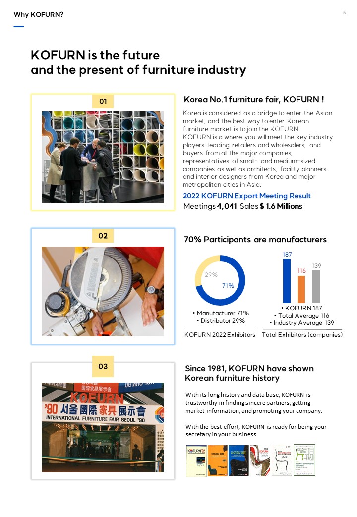 Korea International Furniture & Interior Fair (KOFURN) Proposal : kofurn