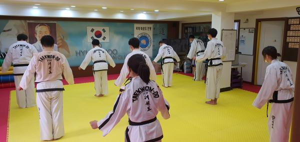 시범단 연습 (서울) : 사단법인 ITF태권도협회
