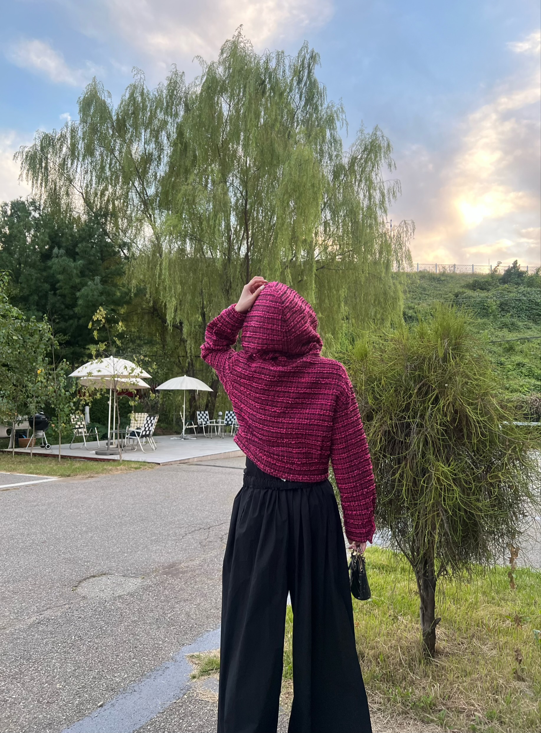 [select made]lolo tweed hood(바로배송) : moee