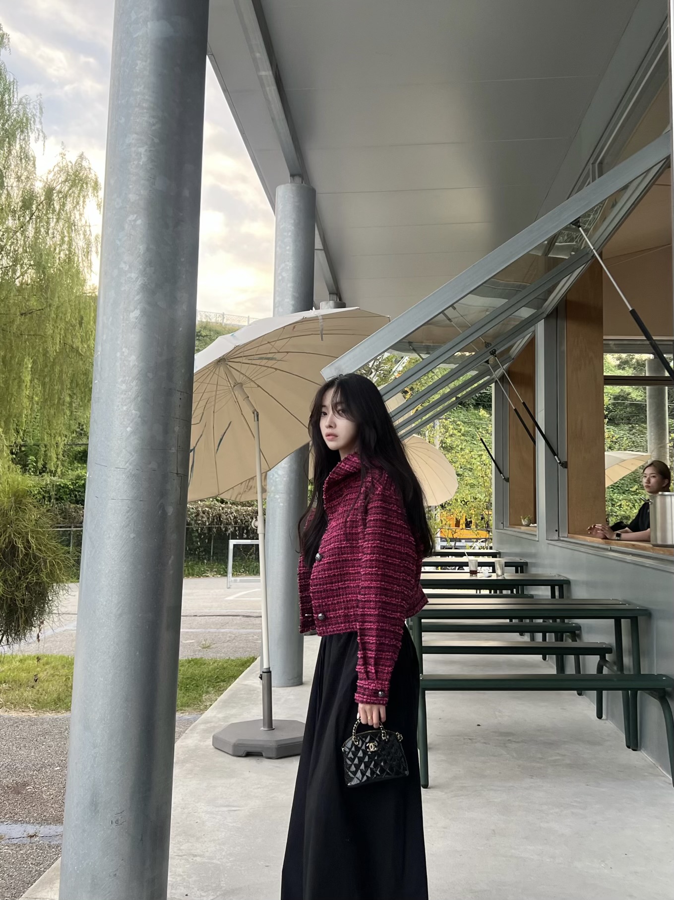 [select made]lolo tweed hood(바로배송) : moee