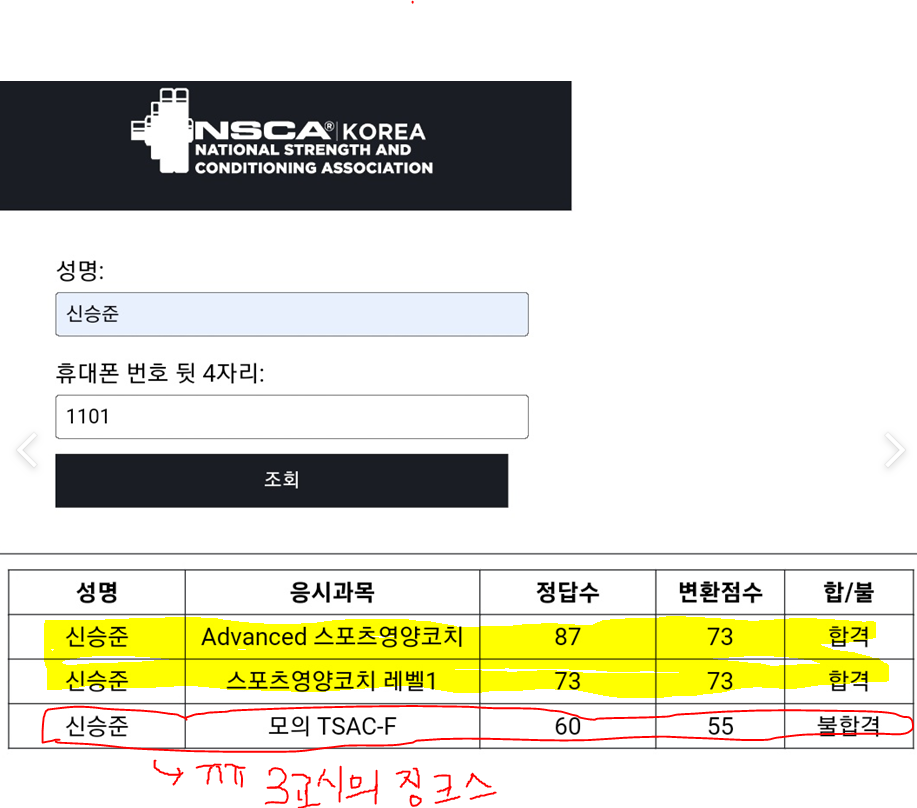 도전[5] NSCA 스포츠영양코치(SNS), 상급 스포츠영양코치(ASNS) 합격후기 : NSCA KOREA