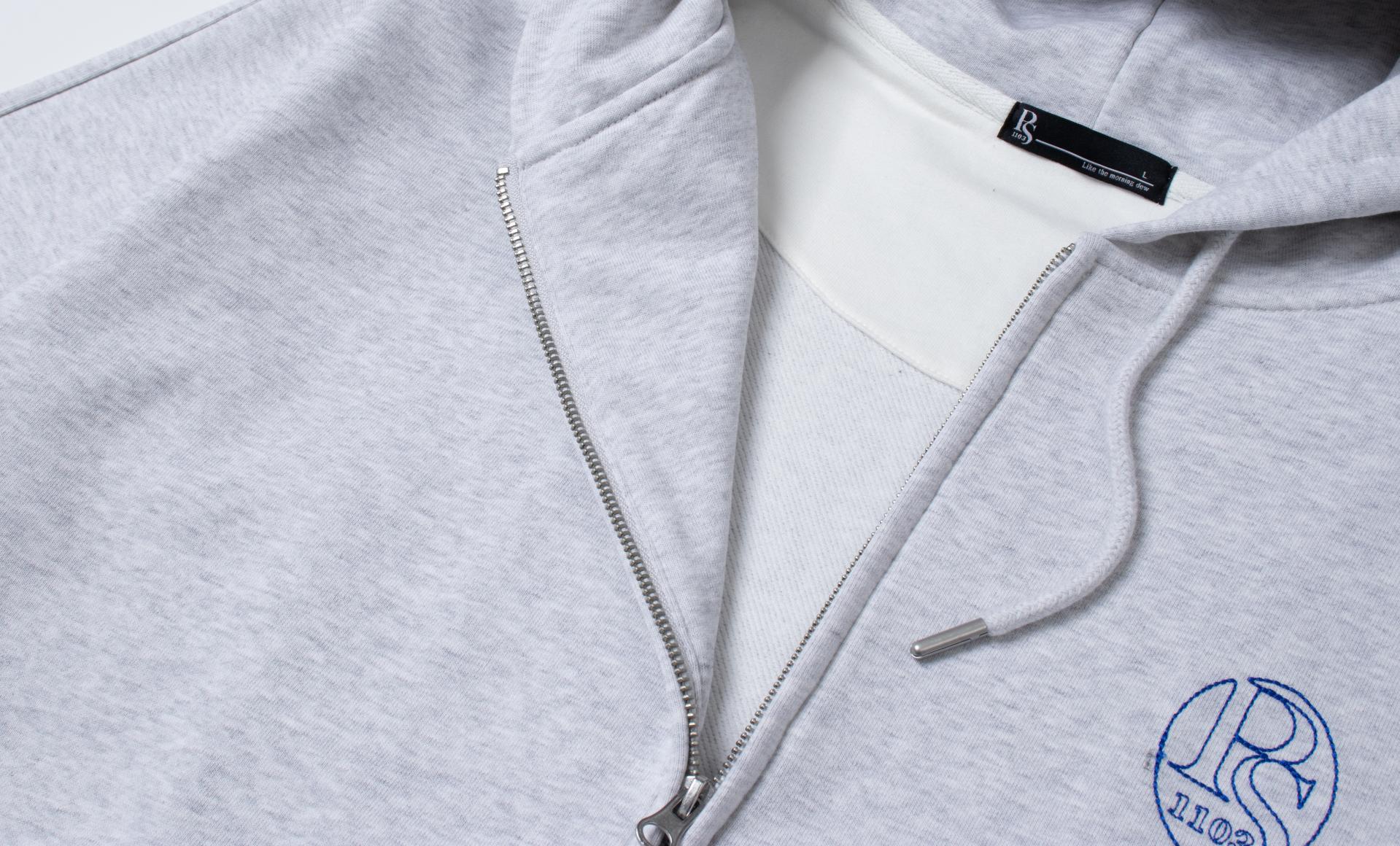 [Psalm110:3] 시그니쳐 스웨트 숏 후드짚업(L/Gray) : PS1103