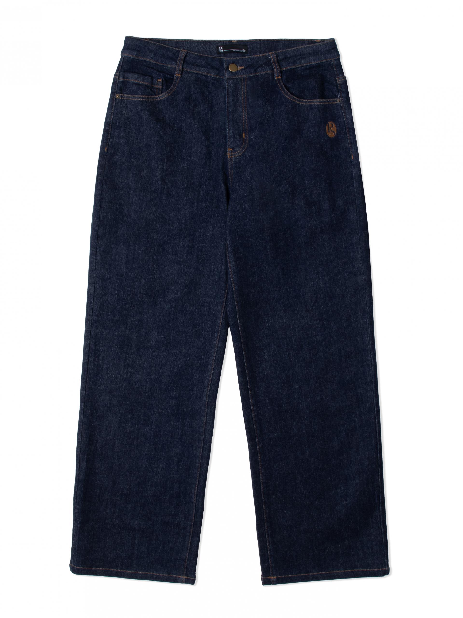 [Symbol] 와이드 스판 인디고 데님팬츠 : PS1103