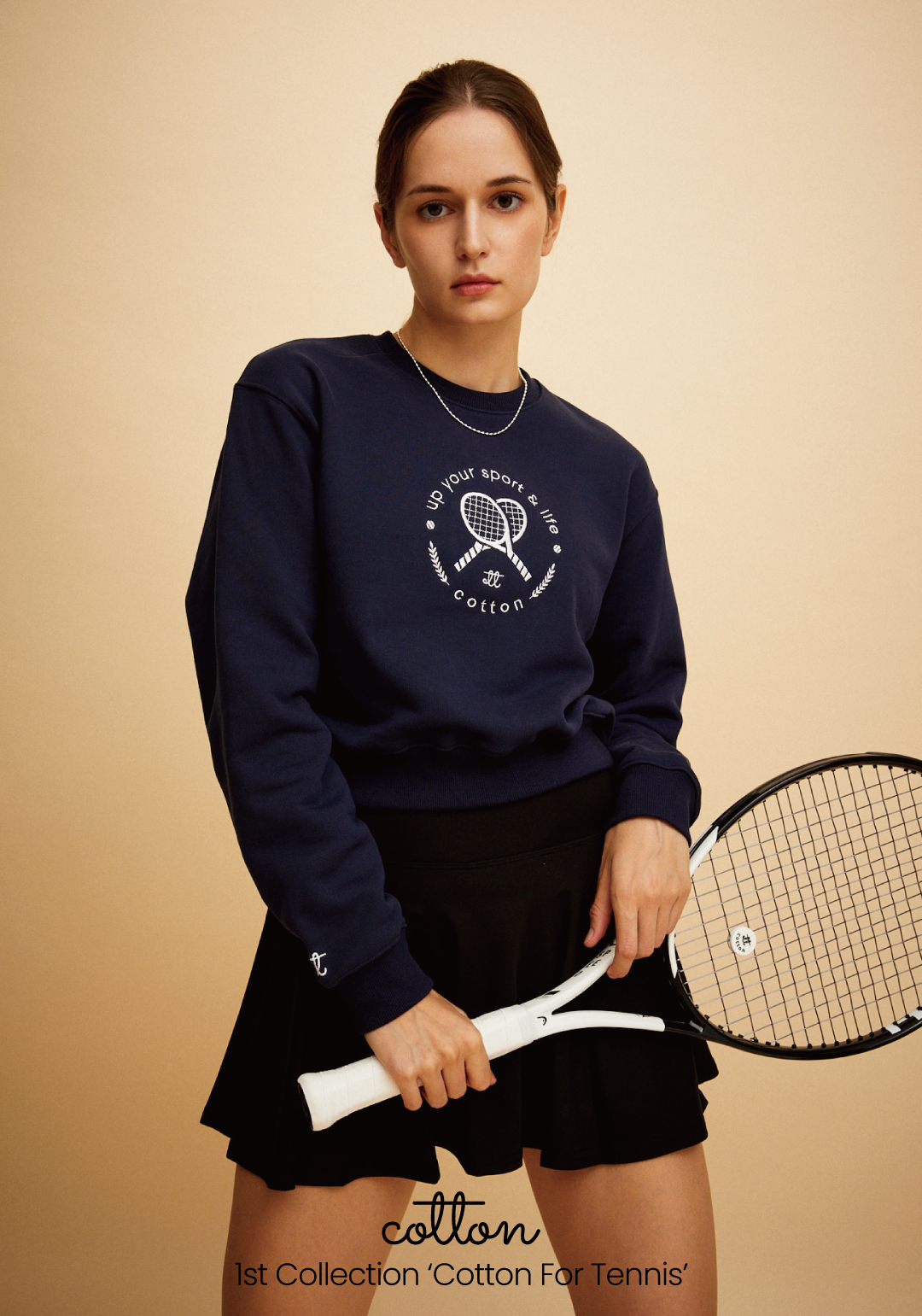 코튼 테니스 플리츠 스커트 올드머니 스포티 앤 리치 여성 테니스복