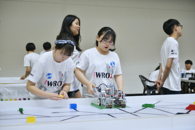 2017년 8월 13일 월드 로봇 올림피아드 인천 고등종목 사진 : WRO KOREA