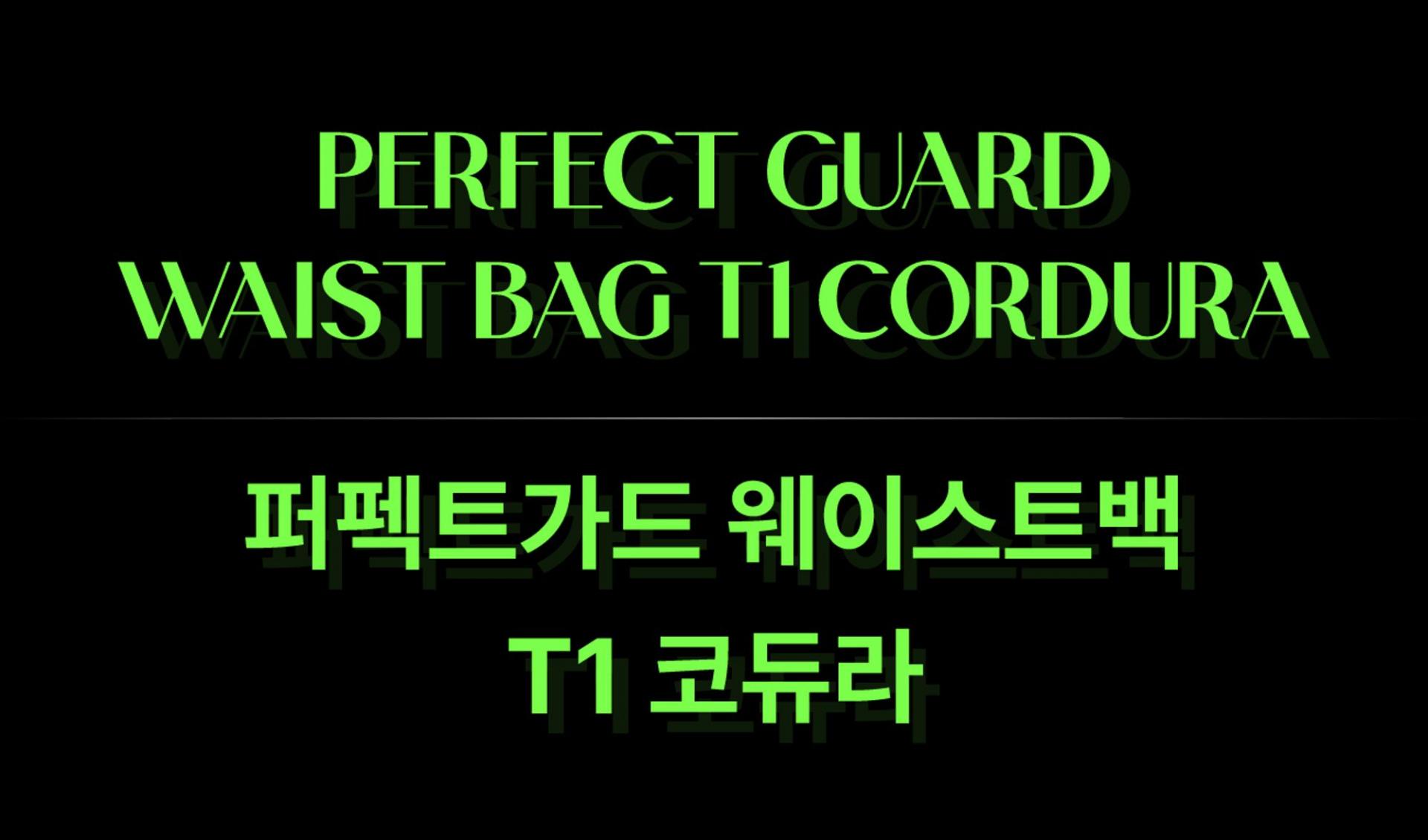 MUSINSA公式 | CONSPARA Perfect Guard Waistbag T1 (Cordura Black) + Carabiner PGWT0620