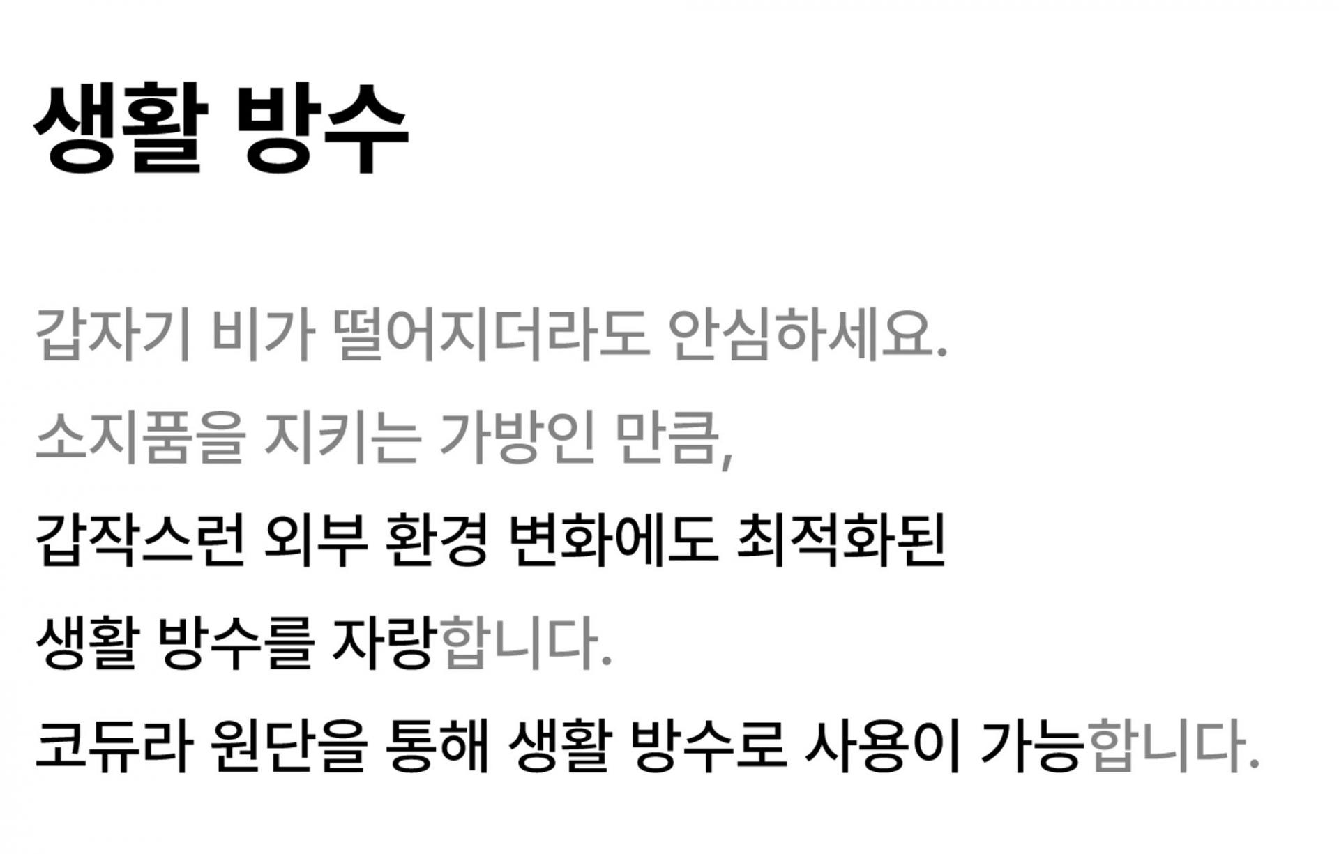 퍼펙트가드 웨이스트백 T-1 : CONSPARA