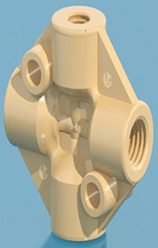 [Fitting ]PEEK Female Thread Cross Adapter Fitting Connector UNF 나사탭 ...