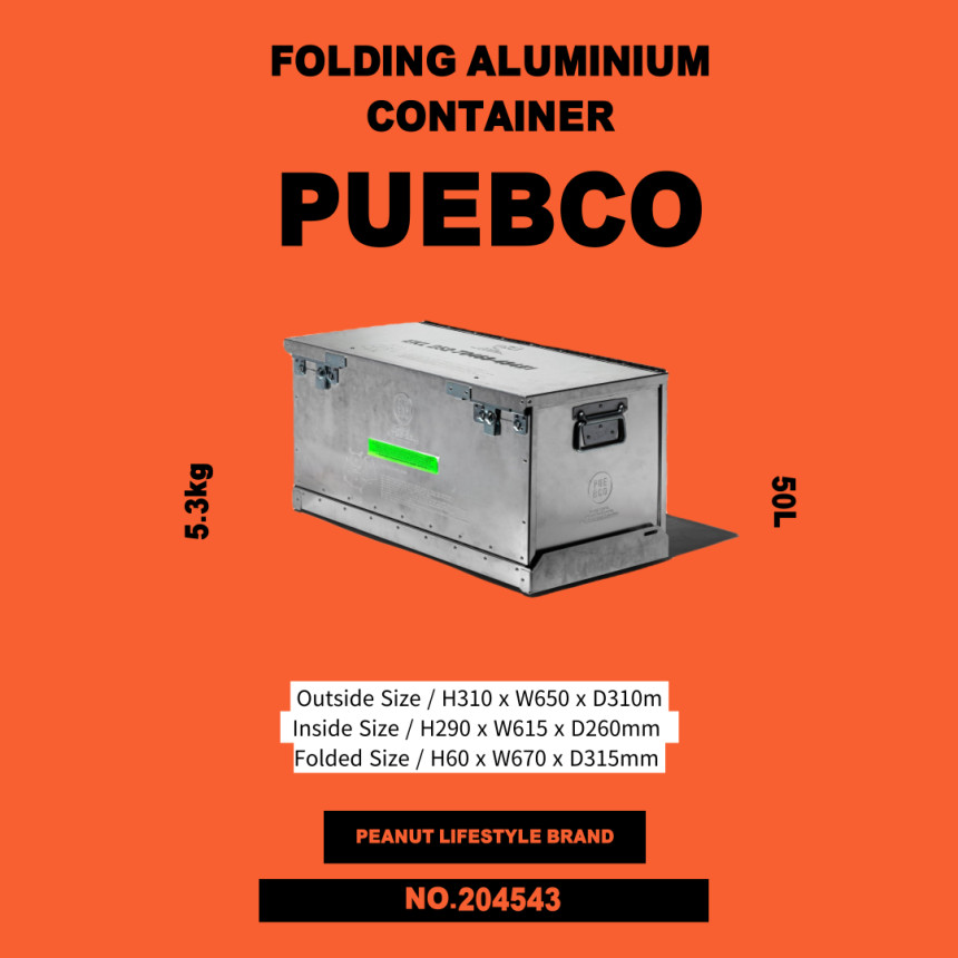 PUEBCO / FOLDING ALUMINIUM CONTAINER