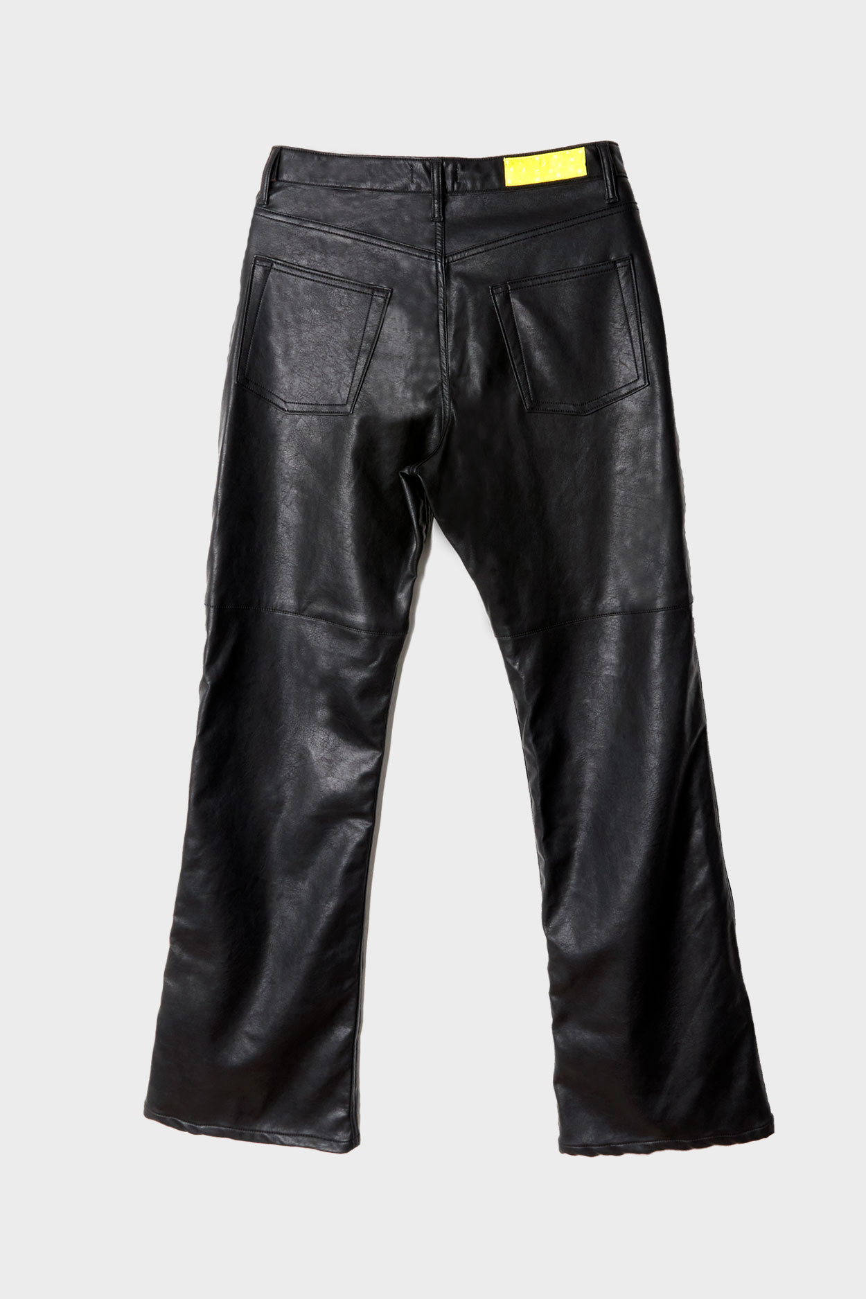 CONCHO FLARED LEATHER PANTS