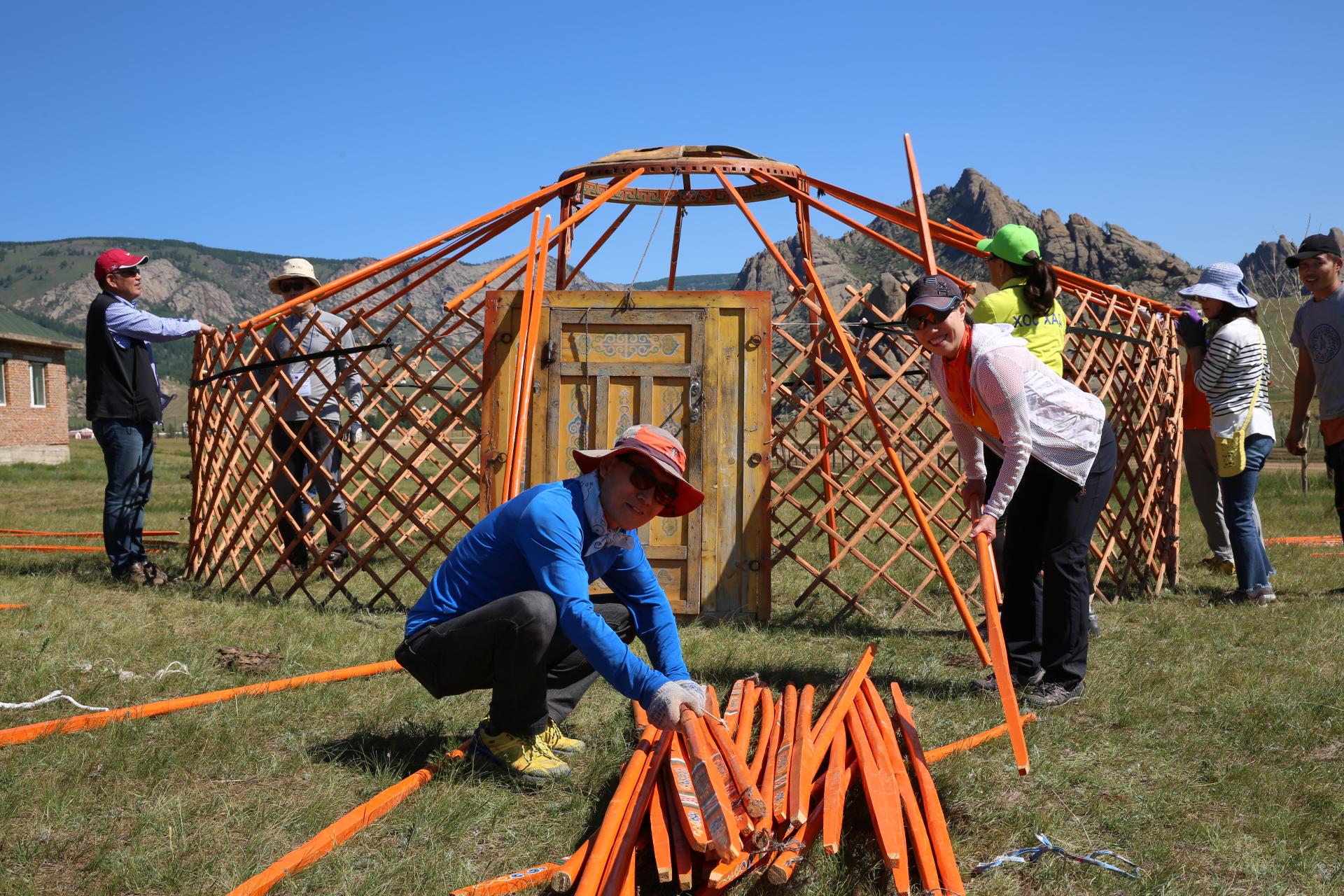 몽골게르짓기체험 2017 : 국제자연환경교육재단