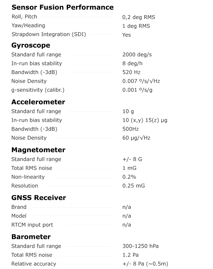 MTi-630(Xsens) : 하드웨어
