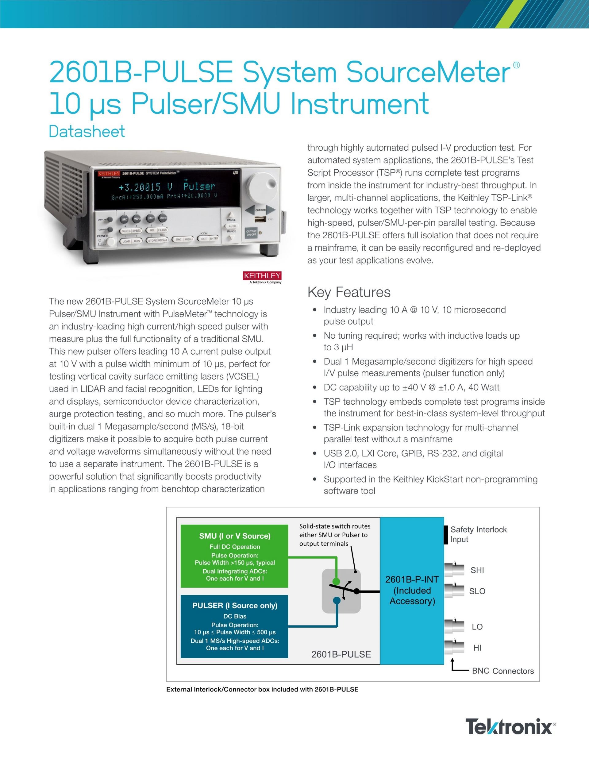 텍트로닉스 키슬리 TEKTRONIX Keithley 2601B-PULSE SMU 장비
