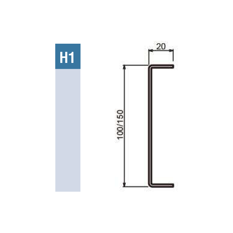 Ladder Type Section(Side Rail) : Fittings-H1 : ㈜서한공업-제품소개- 케이블트레이-Ladder Type&Solid Bottom Type