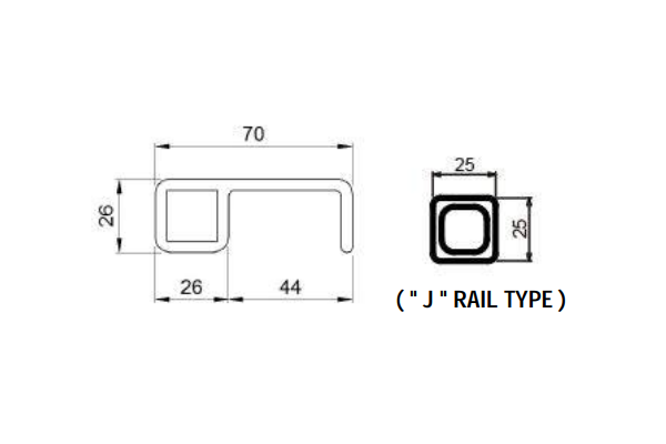 Ladder Type Section (Rung) - (" J " RAIL TYPE ) : ㈜서한공업-제품소개- 케이블트레이 ...
