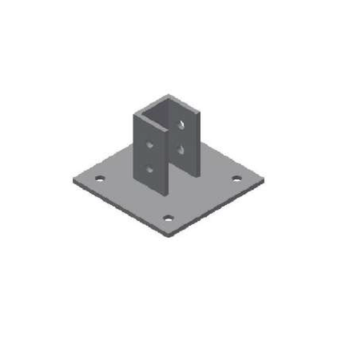 SINGLE POST BASE : ㈜서한공업-제품소개- 케이블트레이-Cable Tray Support Materials