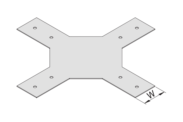 HORIZONTAL CROSS : ㈜서한공업-제품소개- 케이블트레이-Tubing Race way