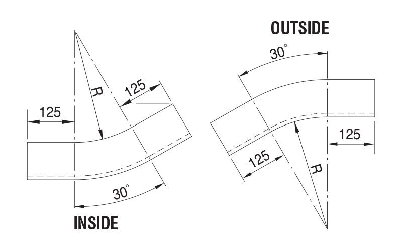 30° VERTICAL ELBOW : ㈜서한공업-제품소개- 케이블트레이-Ladder Type&Solid Bottom Type