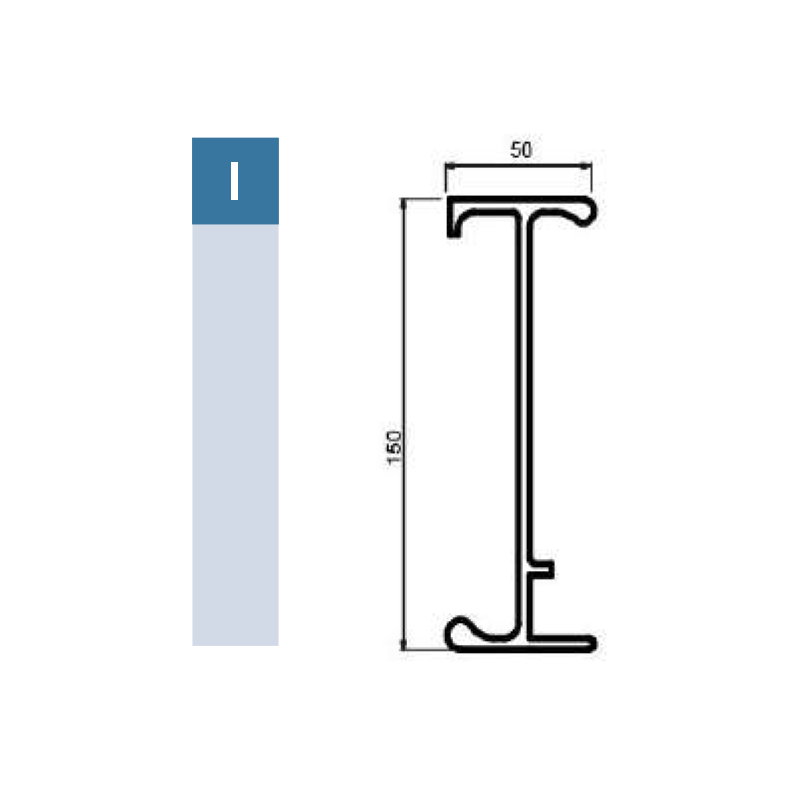 Ladder Type Section (Side Rail) : Straight - I : ㈜서한공업-제품소개- 케이블트레이-Ladder Type&Solid Bottom Type