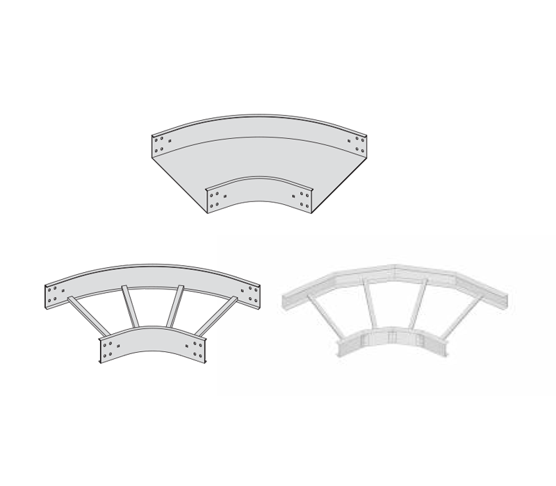 60° HORIZONTAL ELBOW : ㈜서한공업-제품소개- 케이블트레이-Ladder Type&Solid Bottom Type