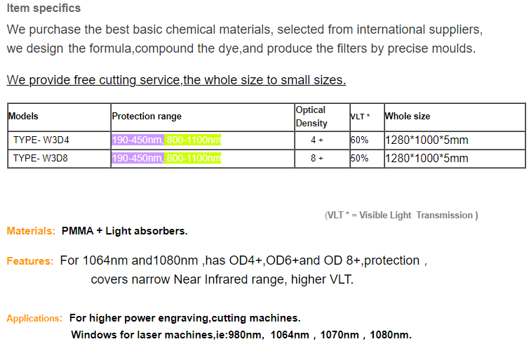 W3 Laser Safety Window : 옵틱클라우드 | Opticcloud