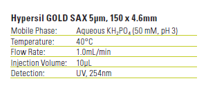 Hypersil GOLD™ SAX LC Column