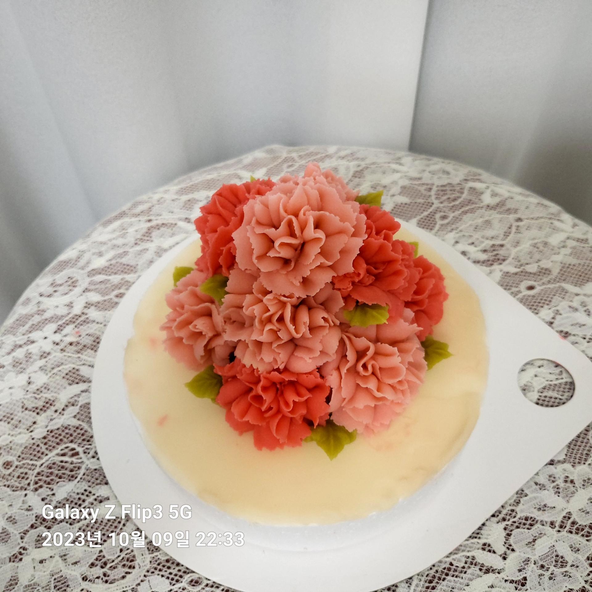 카네이션 미니돔 : 한국케이크교육협회, KCEA아카데미