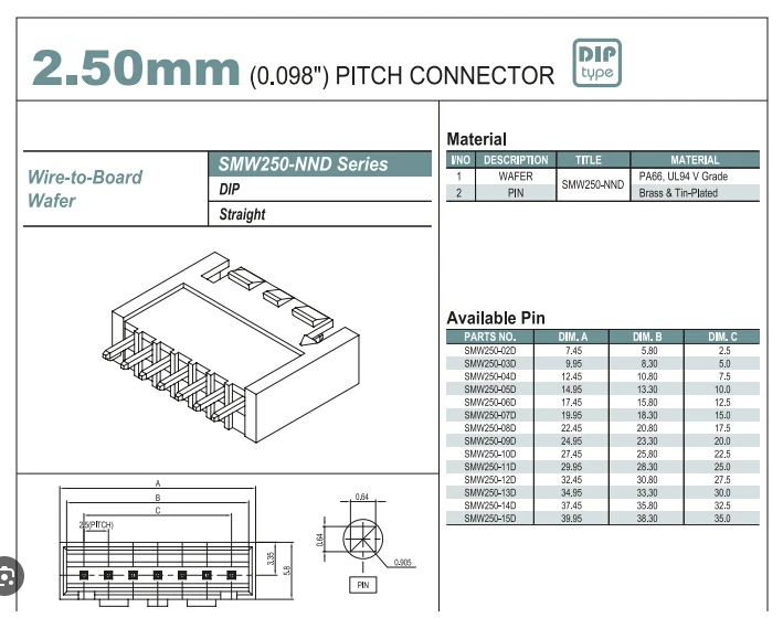 SMW250-04 / 연호전자 /1봉 (1000개) 단가18원 : 하네스몰