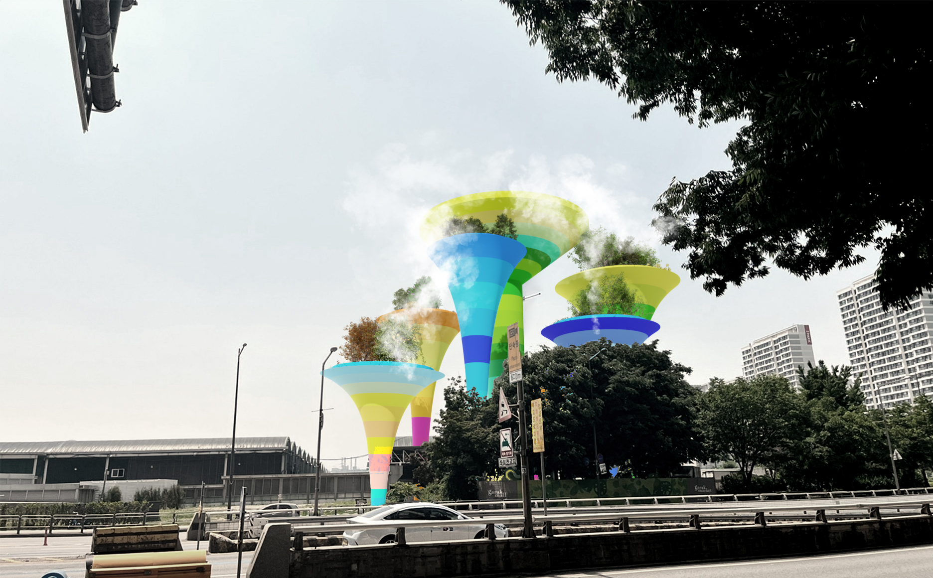 Mist Planter : 공공 건축 미술 프로젝트 | Public installation project | 디이랩