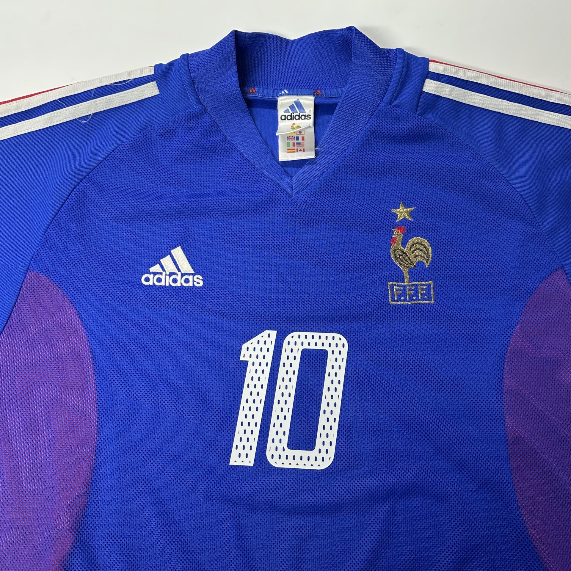 2002-2004 France Home #10 Zidane Shirt - L : 433 SEOUL