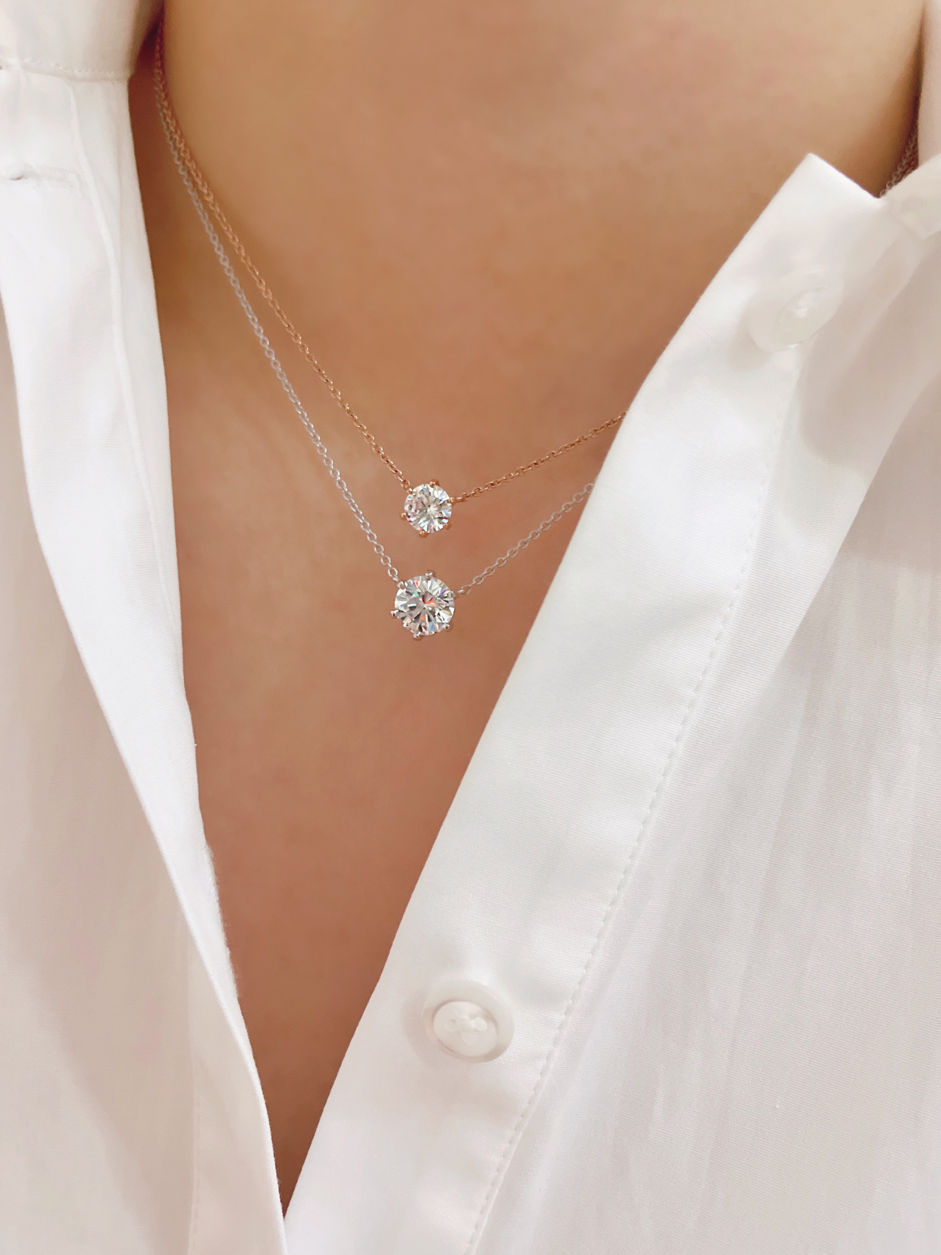 디온 큐몬드 목걸이 - 1캐럿 : 어메종 Aumaison | 매일 착용하는 클래식 & 프리미엄 주얼리