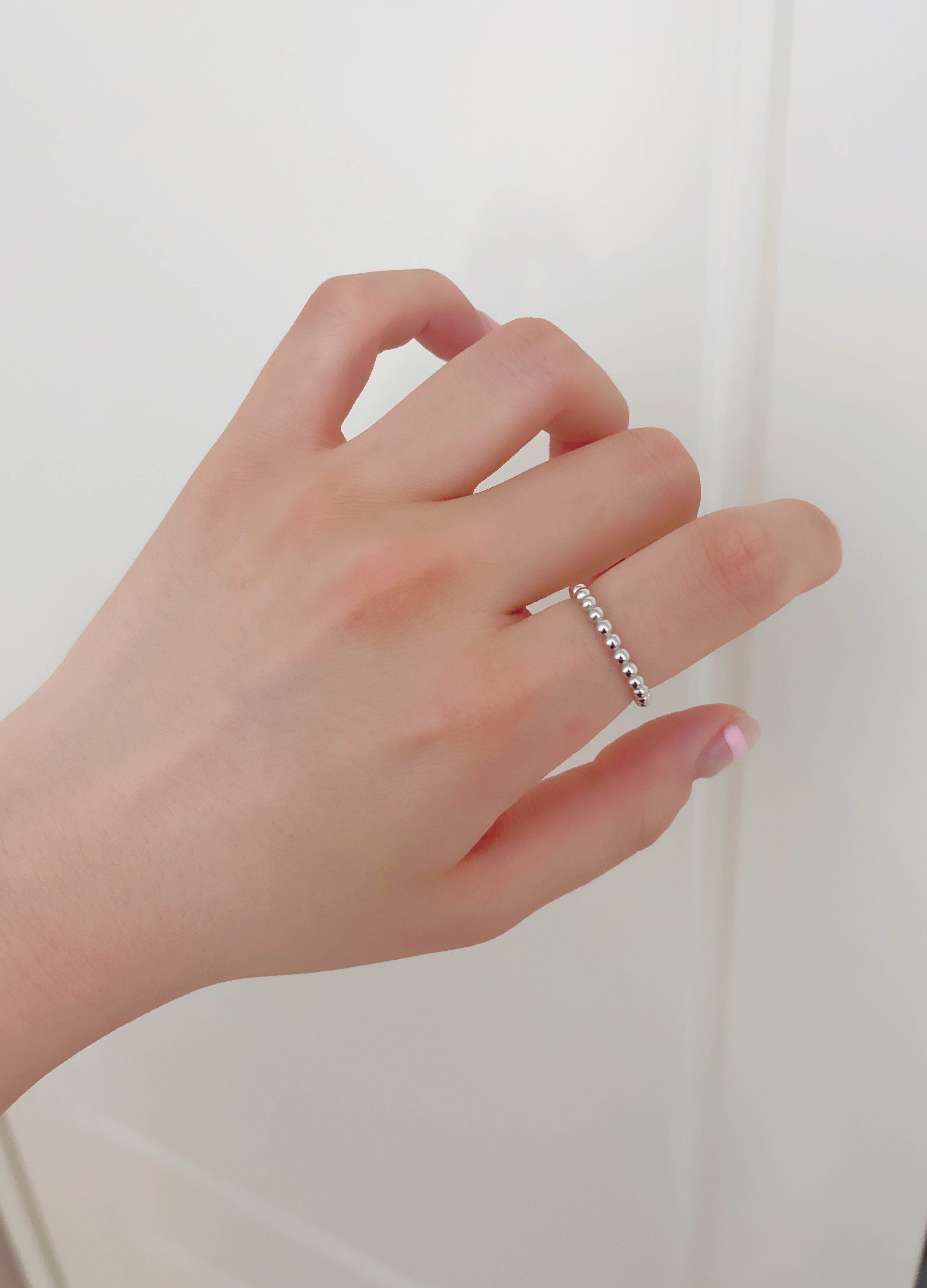 할로우 비즈 링 - SM : 어메종 Aumaison | 매일 착용하는 클래식 & 프리미엄 주얼리