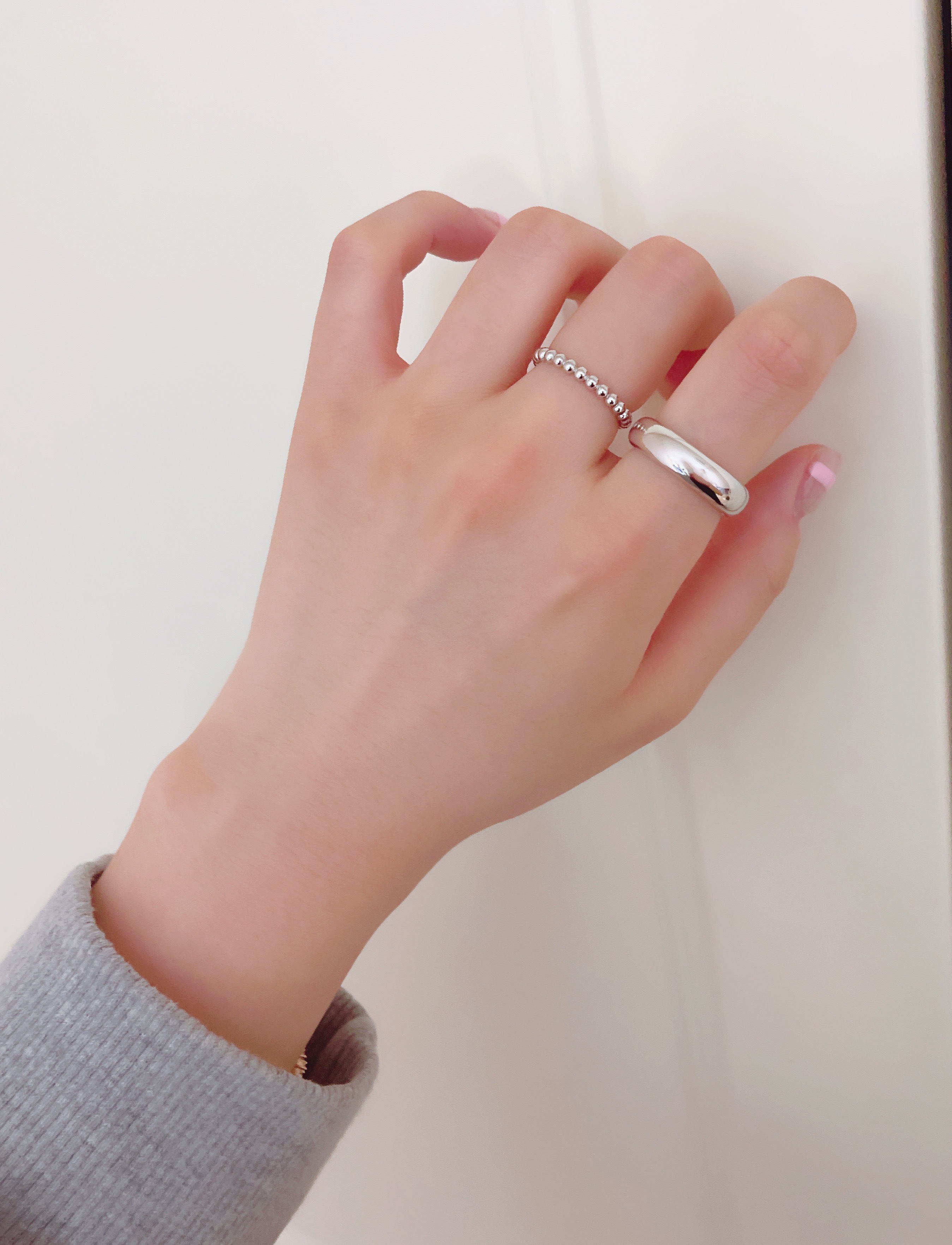 할로우 비즈 링 - SM : 어메종 Aumaison | 매일 착용하는 클래식 & 프리미엄 주얼리