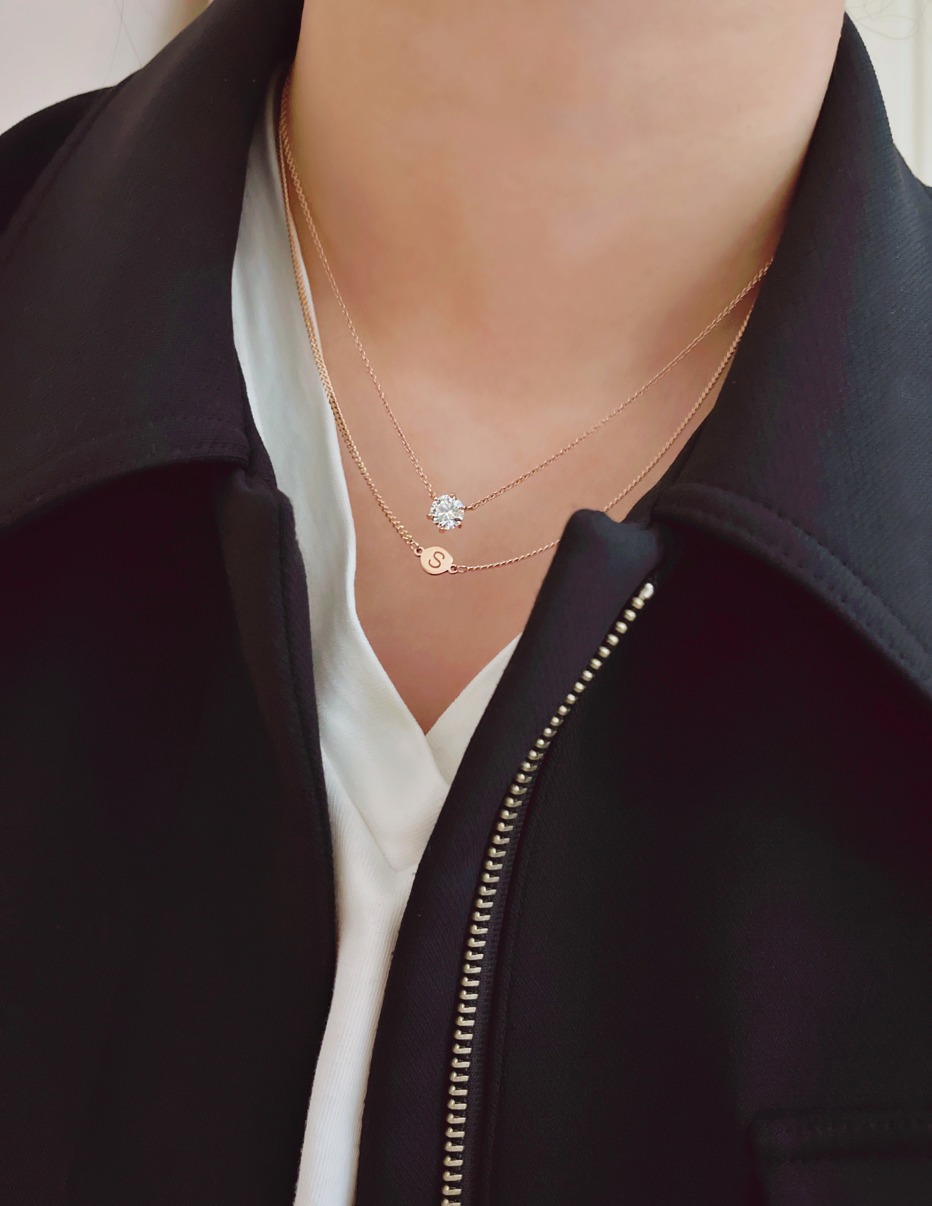 디온 큐몬드 목걸이 - 1캐럿 : 어메종 Aumaison | 매일 착용하는 클래식 & 프리미엄 주얼리