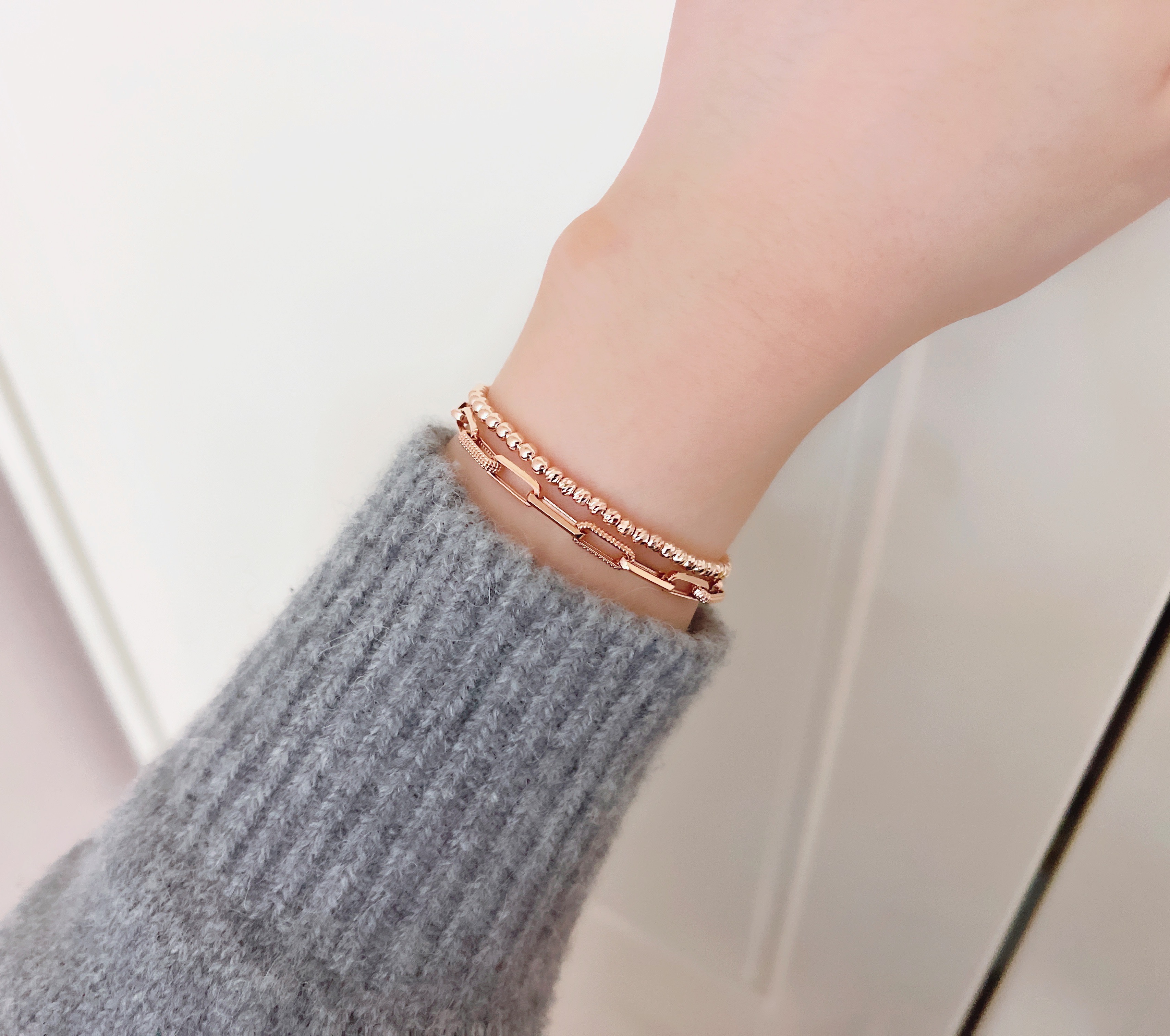 플레인 컷팅 콤비 - 3.0mm : 어메종 Aumaison | 매일 착용하는 클래식 & 프리미엄 주얼리