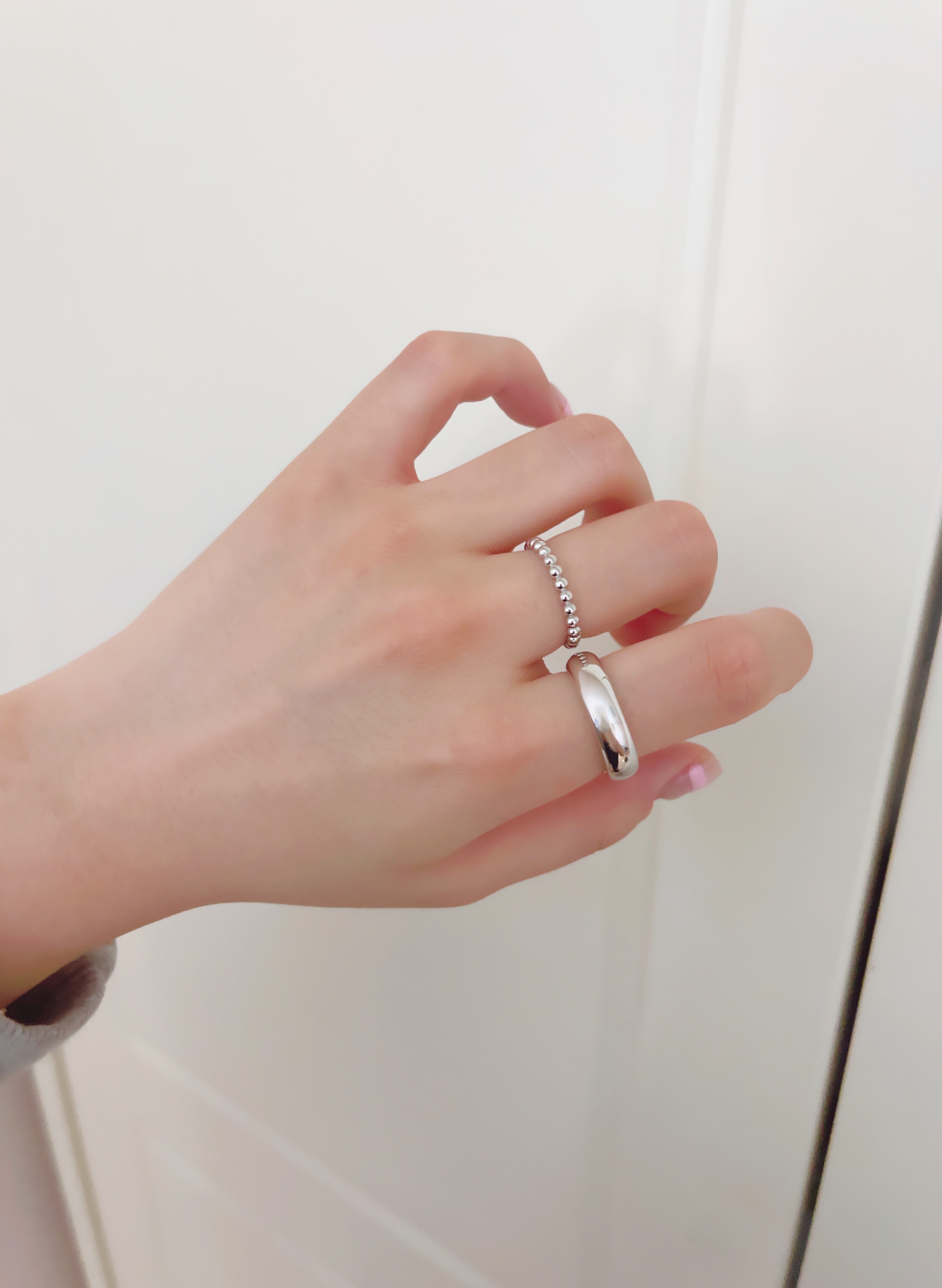 할로우 비즈 링 - SM : 어메종 Aumaison | 매일 착용하는 클래식 & 프리미엄 주얼리