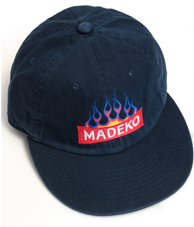 FLAME CAP_NAVY : 마데코 (MADEKO)