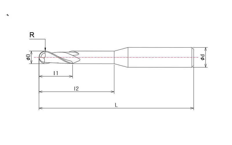 H+SERIES RIB BALL ENDMILL( H2RB) : URIM TOOLS - Products-Endmill Series
