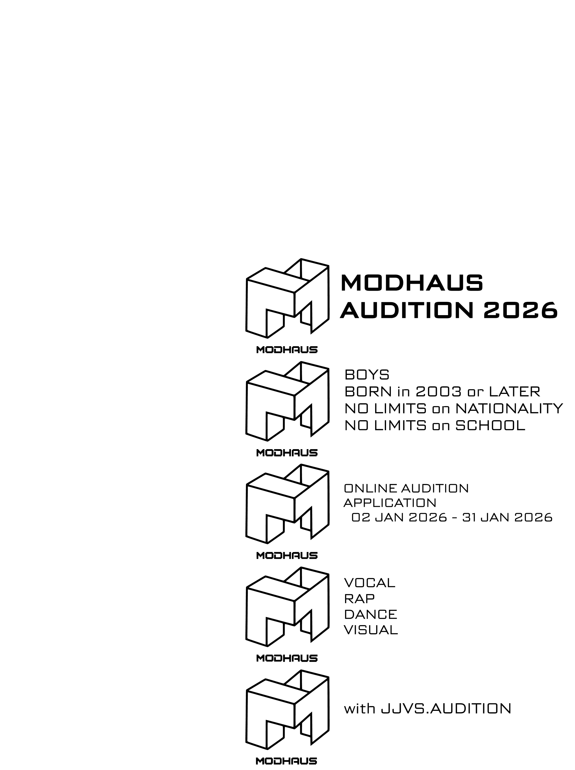 MODHAUS AUDITION 2026 with JJVS.AUDITION