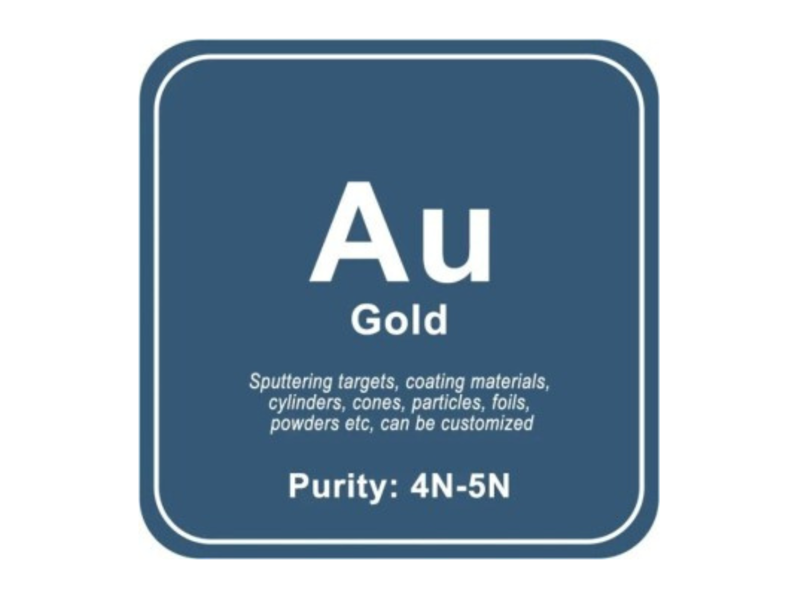 Lab Materials l High Purity Gold