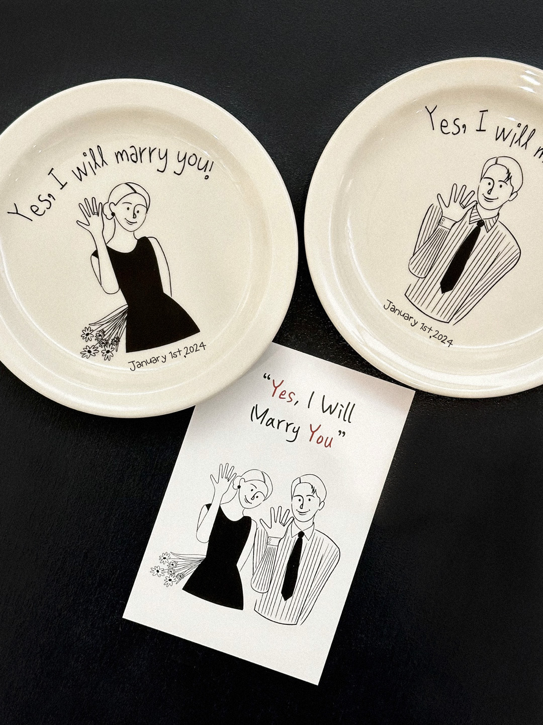 Yes, I will marry you! 답 프로포즈 플레이트(24.2.16 OPEN) : fromplate