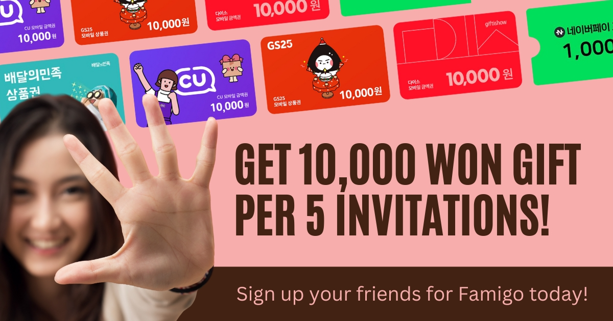 Invite 5 friends and get...!
