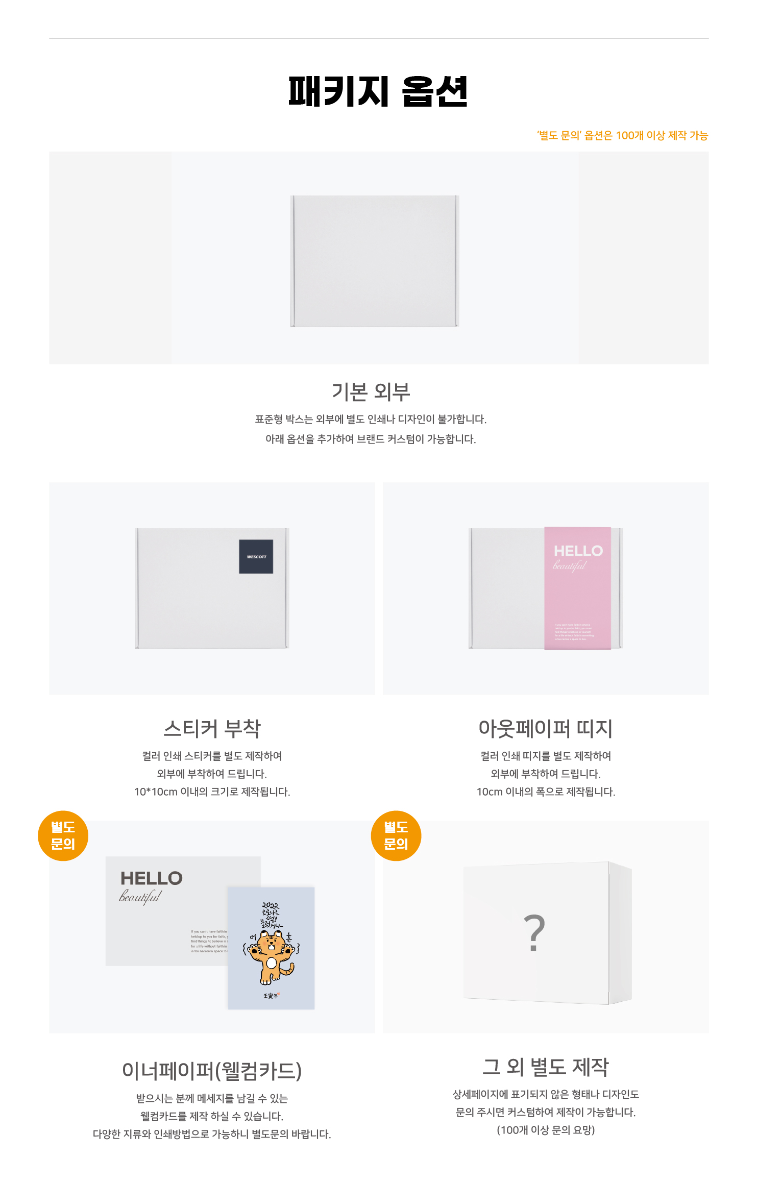 스탠다드 G형 박스 : 아카이브. 브랜드굿즈 ARCHIVE KIT