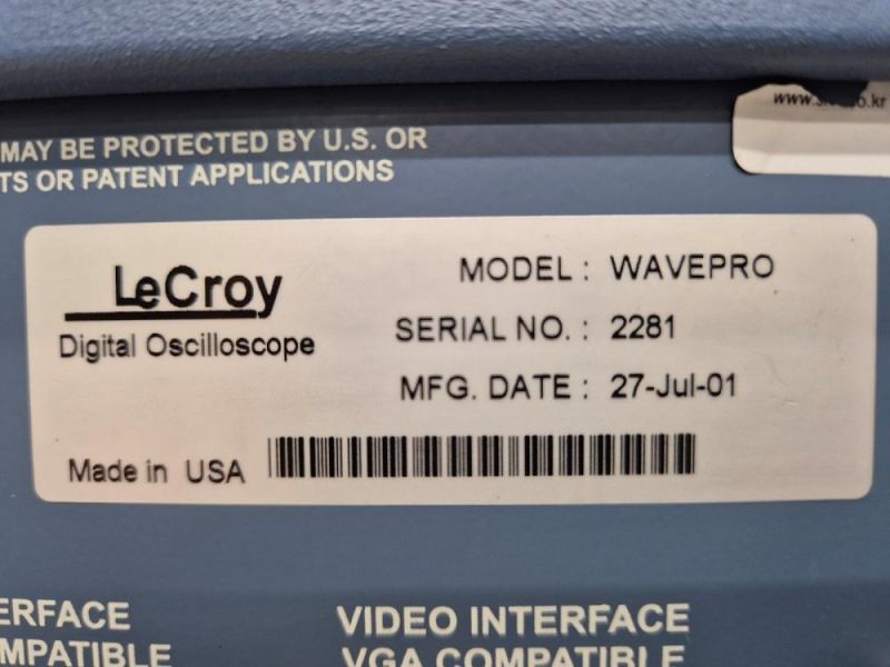 LeCroy wavepro 960 2GHz 16GS/s 4Ch Digital Oscilloscope 오실로스코프 : 엠아이티솔루션