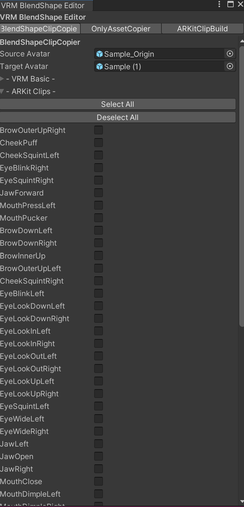 [NAR Tools 1.12] 사용법 - BlendShape Editor : narm 3D