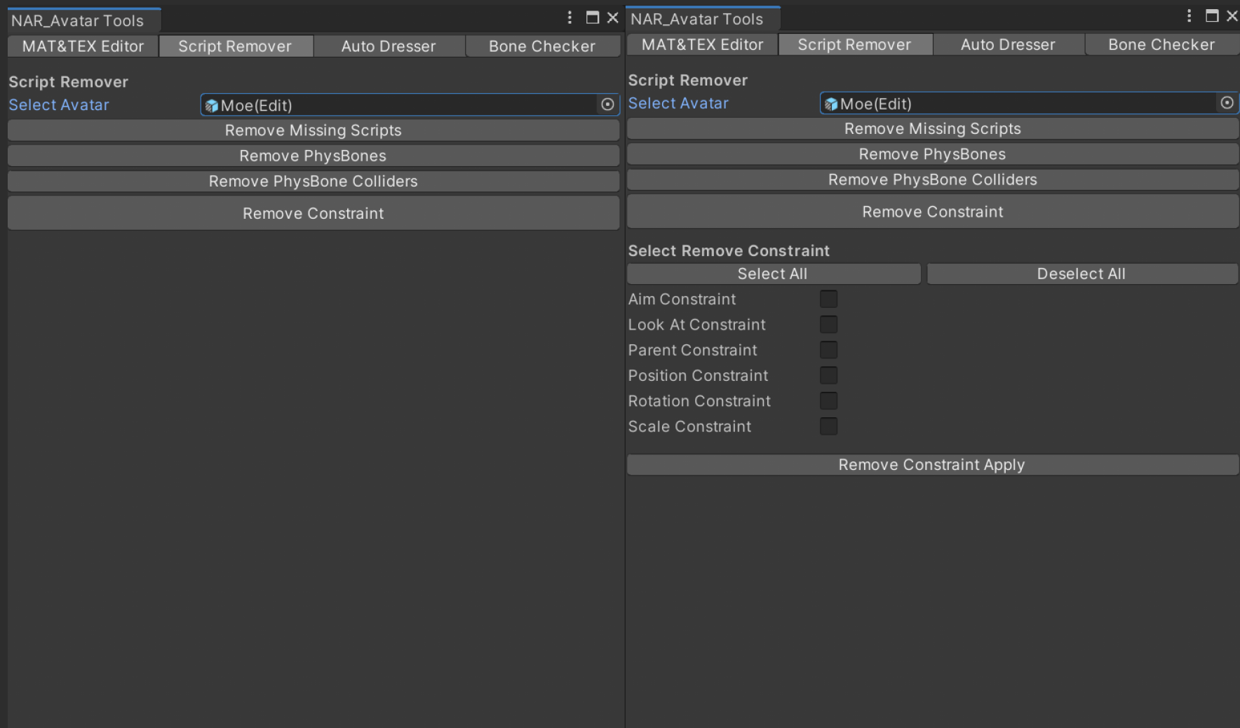 [NAR Tools 1.12] 사용법 - NAR_Avatar Tools : narm 3D