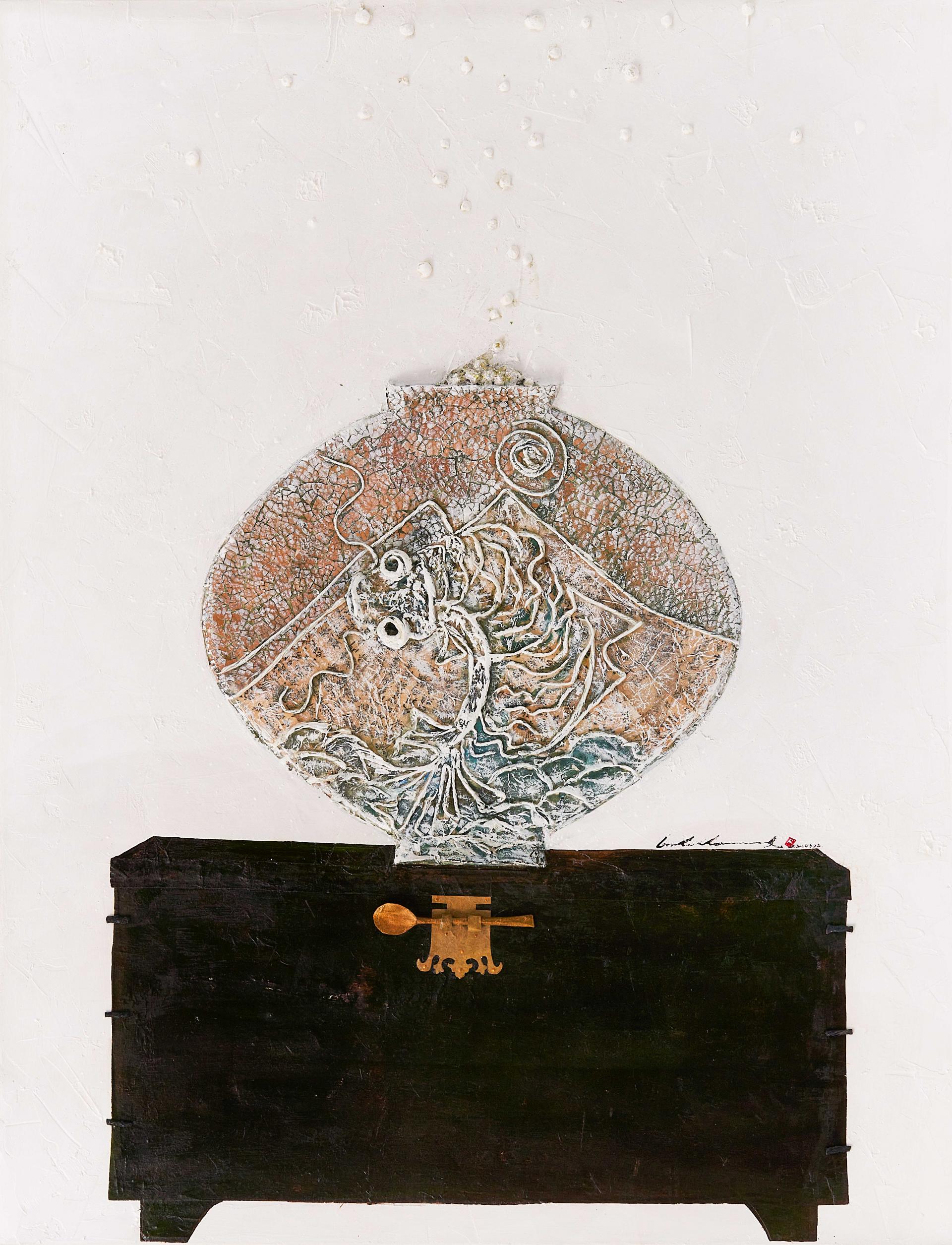 엄혜란 - 물고기 노는 달 항아리 : 루멘 갤러리 - Lumen Gallery