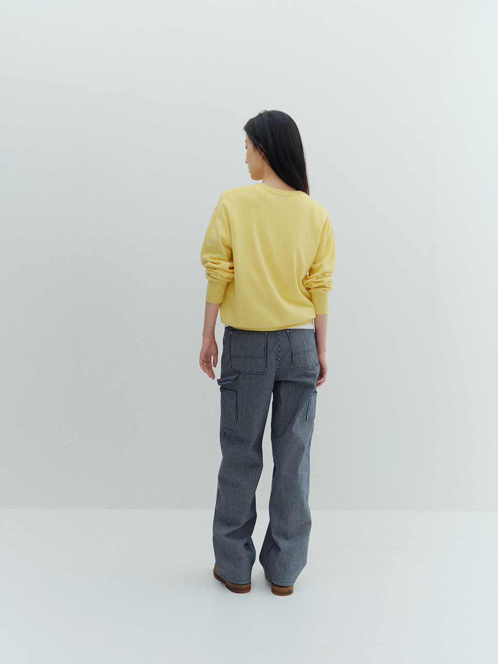 [Exclusive] Hickory Railroad Pants (Navy Stripe) : ISHII