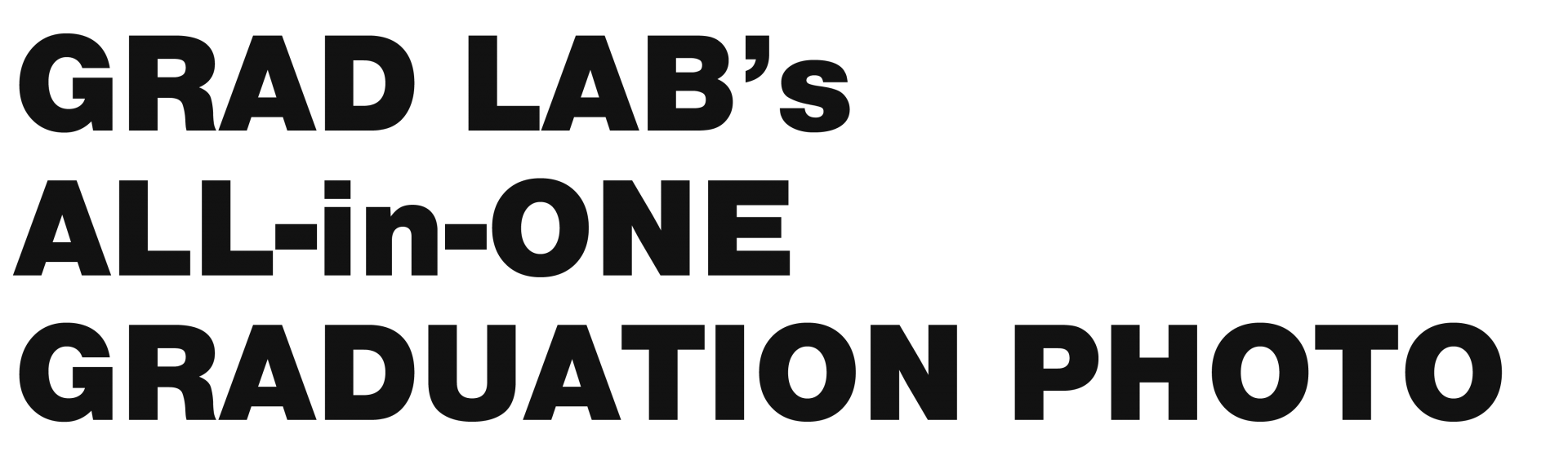 그래드랩 졸업사진 소개