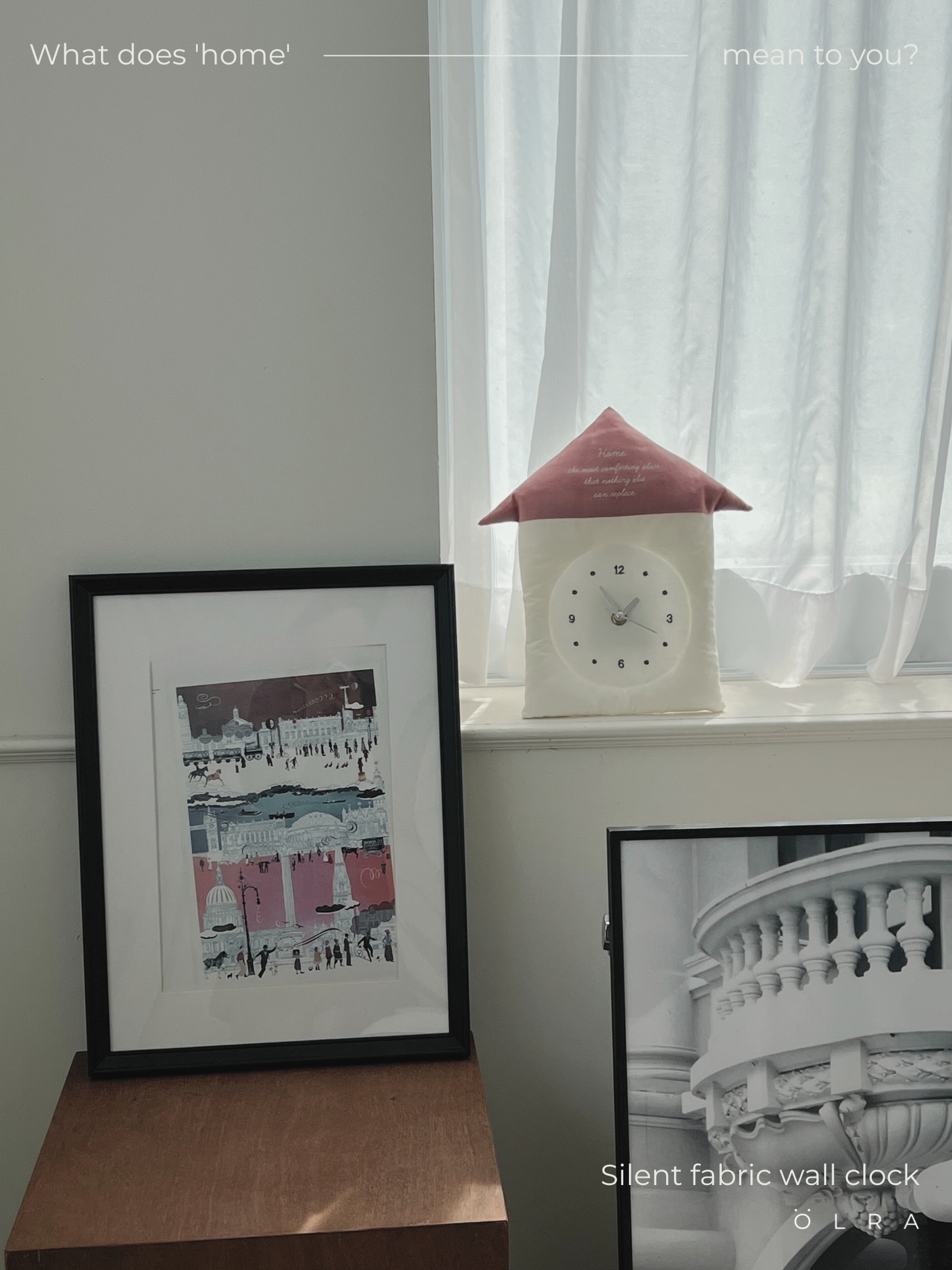 벽시계 > Silent fabric wall clock_INDI PINK | 오늘의집 쇼핑